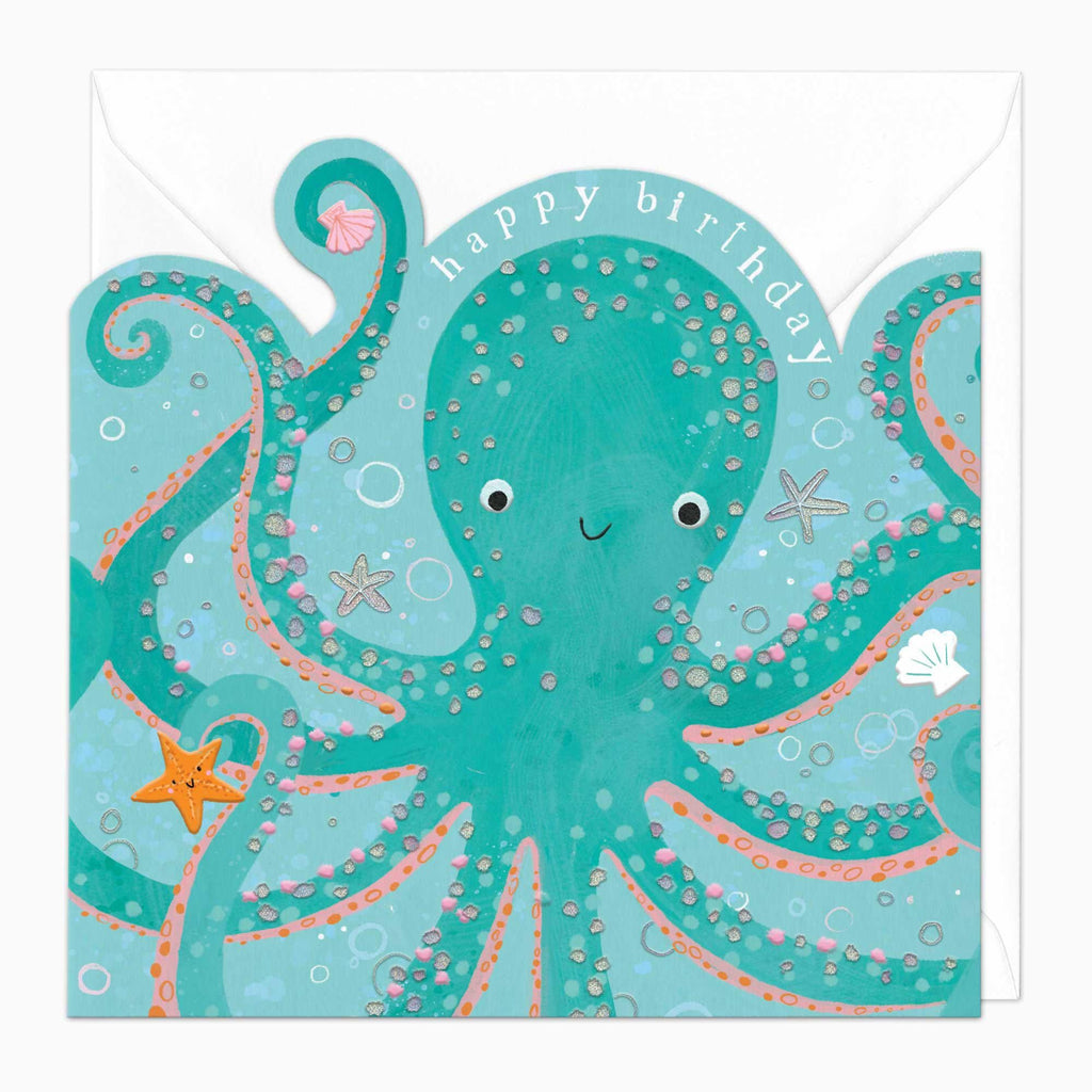 Oliver The Octopus Birthday Card - Whistlefish Trade