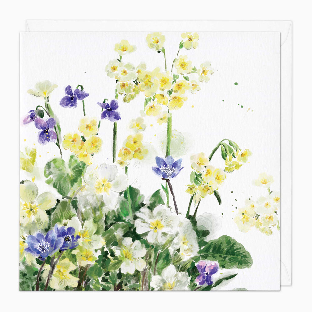 Primrose Violets Art Card - Whistlefish | Whistlefish Trade