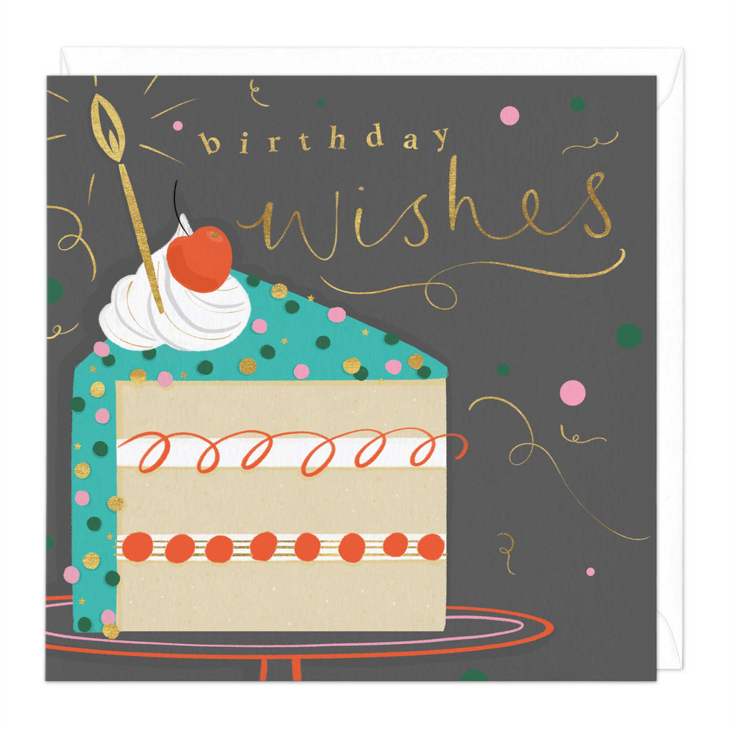 Cake & Wishes Birthday Card - Whistlefish | Whistlefish Trade