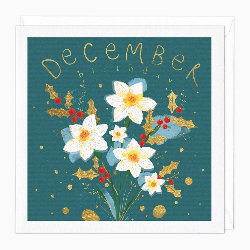 December Birth Flower Card - Whistlefish | Whistlefish Trade