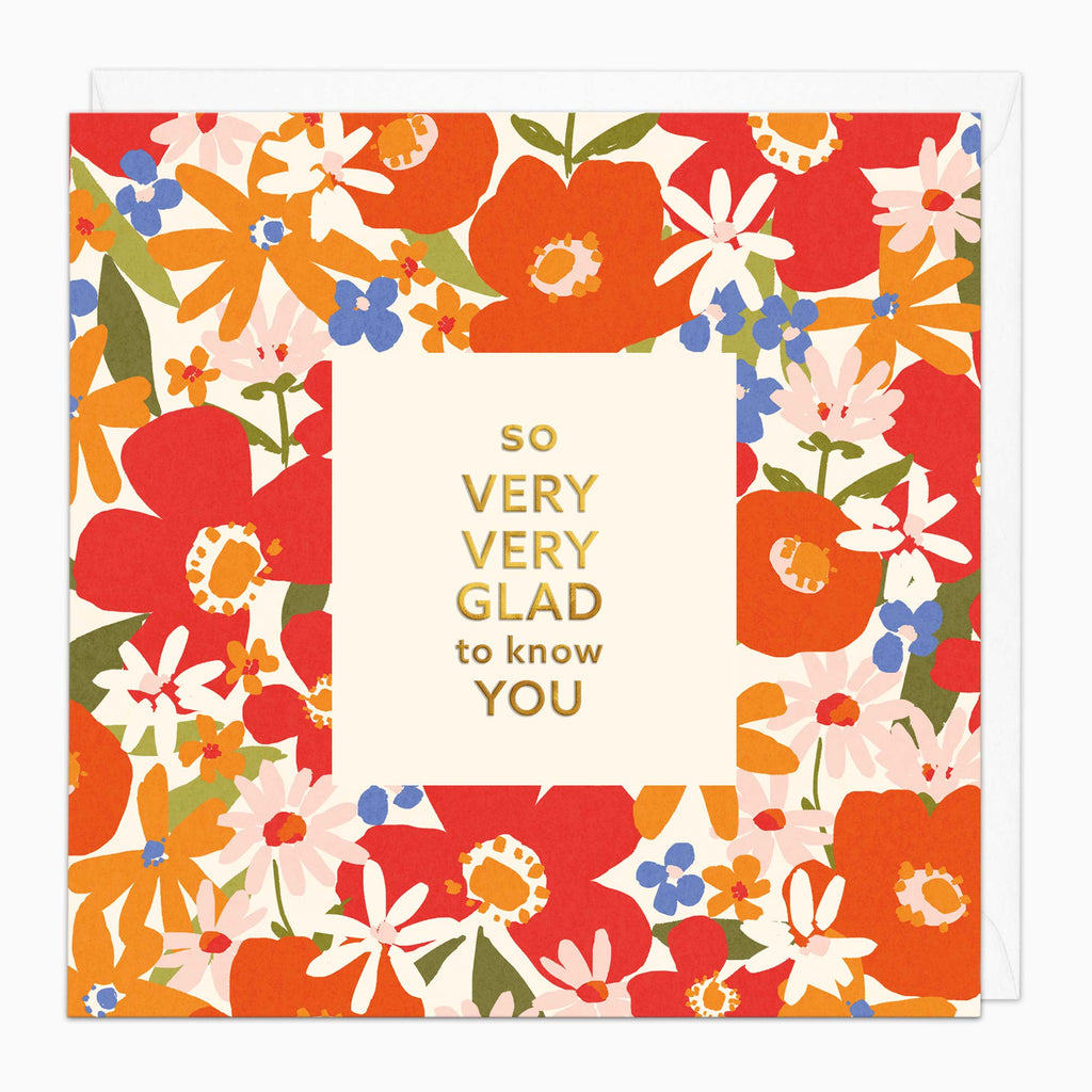So Very Very Glad To Know You Card - Whistlefish | Whistlefish Trade