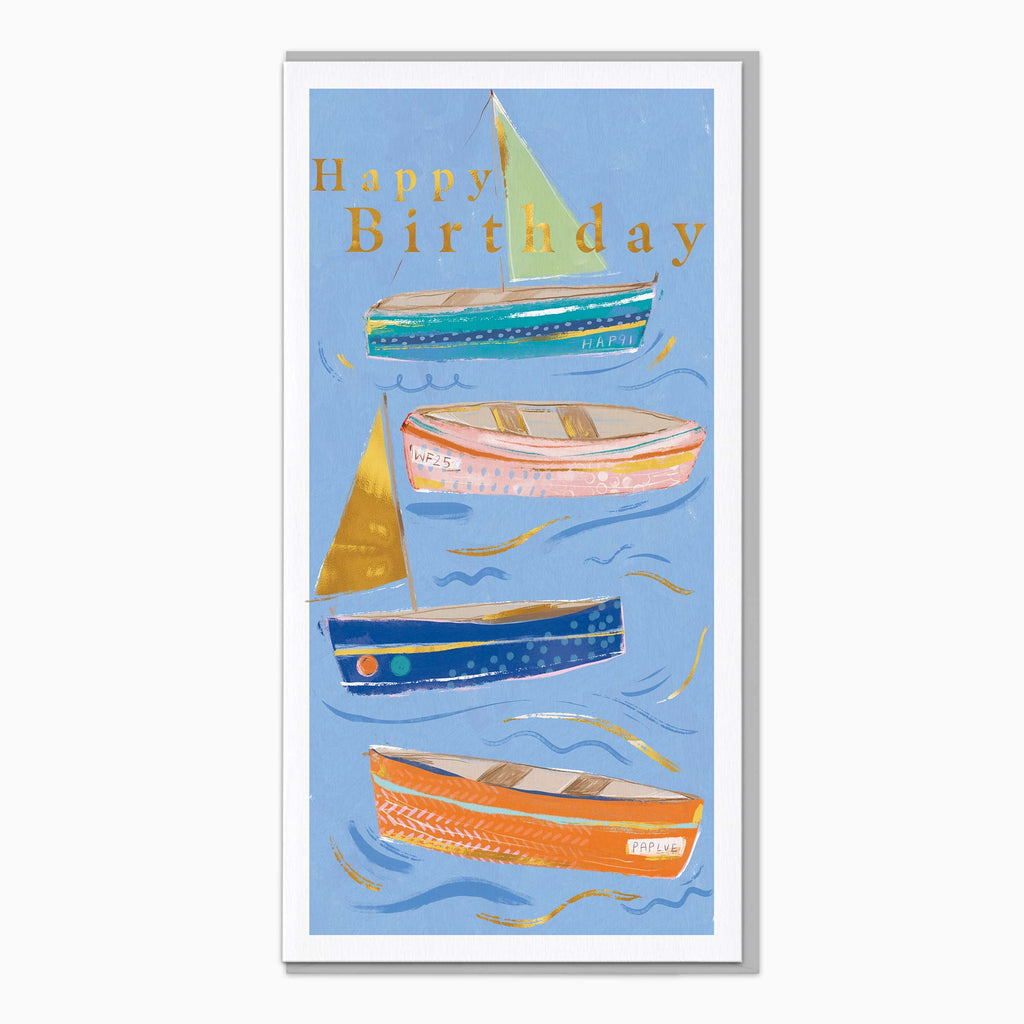 Boats Birthday Card - Whistlefish Trade