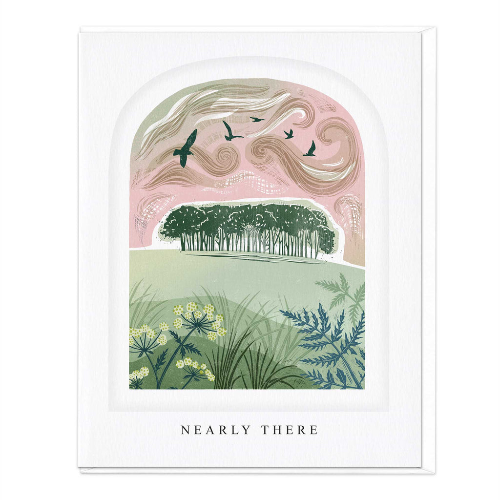 Coming Home Trees Lino Art Print - Whistlefish | Whistlefish Trade